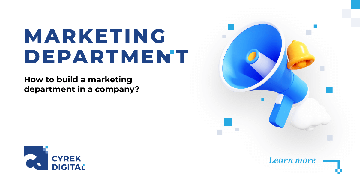 Marketing department - how to create, set objectives and delegate tasks